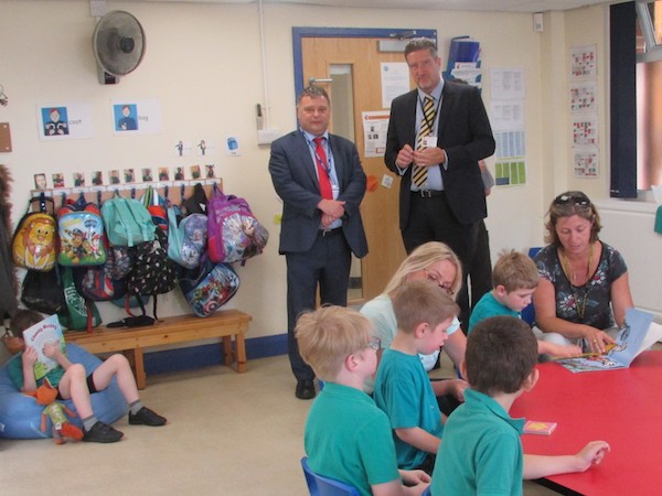 MP Mike Amesbury visits Weaverham SEN school - So Counties