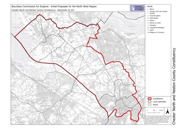 Boundary Commission for England’s review of constituencies in Cheshire ...