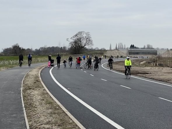 Completion of Poynton relief road marked in style - So Counties