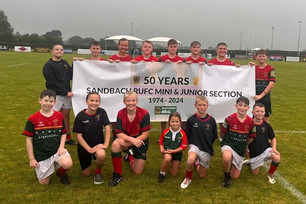 Celebrating 50 years of mini and junior rugby in Sandbach - So Counties